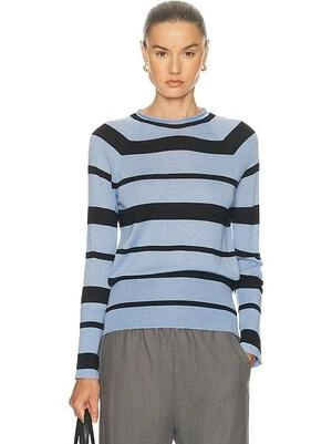 Proenza Schouler Striped Knit Top - Blue Multi