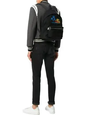 Saint Laurent City Waiting For Sunset Backpack - Black