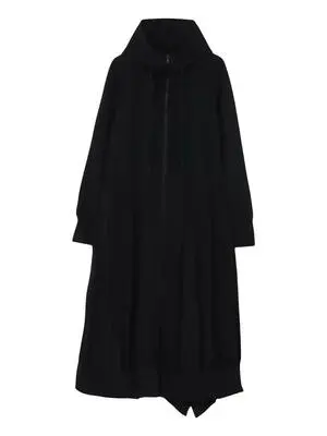 Yohji Yamamoto Zip-fastening Midi Dress - Black