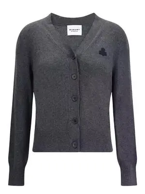MARANT ETOILE V-neck Button-fastening Cardigan - Grey