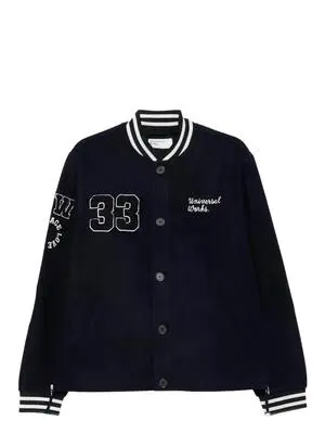 Universal Works Embroidered Bomber Jacket - Blue
