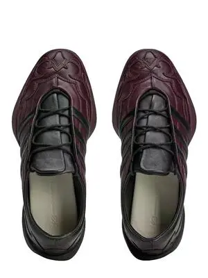 Y3 Regu 2002 Leather Sneakers - Brown