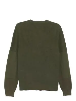Belstaff Logo-appliqué Cotton Jumper - Green