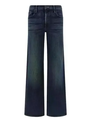 MOTHER MOTHER Mid-Rise Wide-Leg Jeans