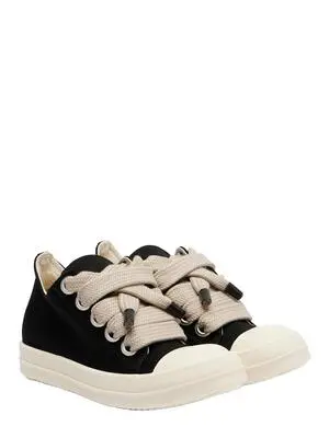 Rick Owens Jumbolace Canvas Sneakers Black