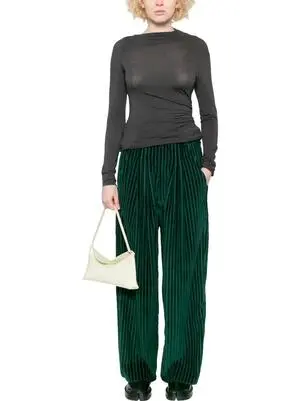 NIU Draped Side-ruching Sweater - Grey