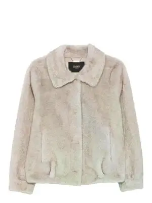 Seventy Faux-fur Long-sleeve Jacket - Neutrals