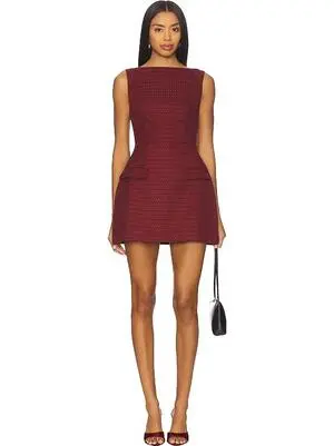 Amanda Uprichard Banco Mini Dress - Red