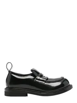 Moschino Penny-slot Leather Loafers - Black