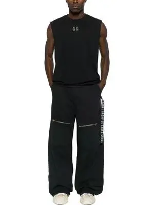 44 LABEL GROUP Logo Tape Cargo Trousers - Black