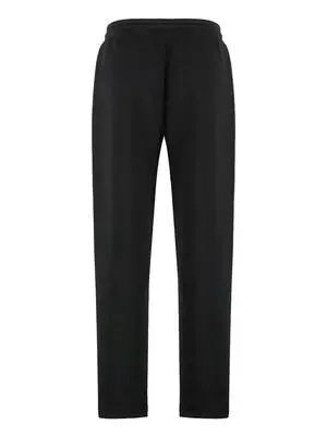 EA7 Logo-print Side-stripe Pants - Black