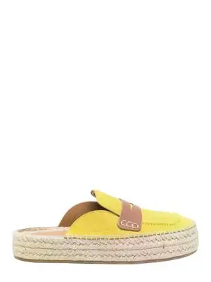 JW Anderson Suede Flat Espadrilles - Yellow