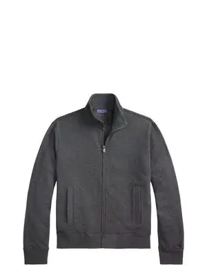 Ralph Lauren Purple Label Zip-front Pocket-detail Sweatshirt - Grey