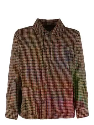 SEBAGO Houndstooth Button-fastening Jacket - Brown