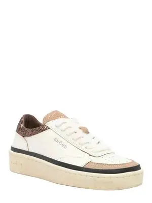 GHOUD VENICE Pads Glitter Embellishment Panelled Lace-up Sneakers - Neutrals