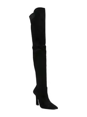 STUART WEITZMAN Suede Over The Knee Boots - Black