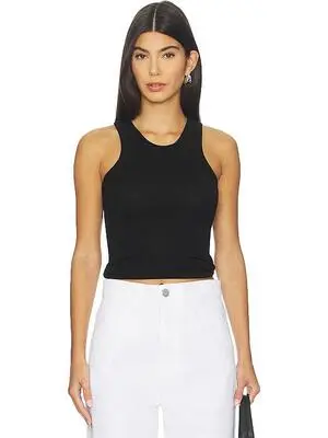 RÓHE Racerback Merino Jersey Top - Black