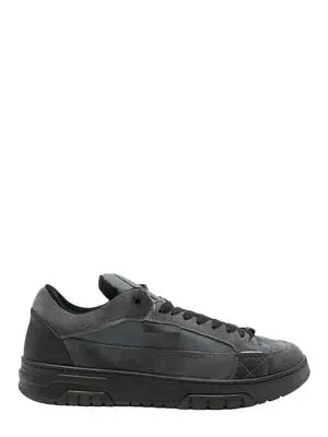SANTHA Cut Lace-up Sneakers - Grey