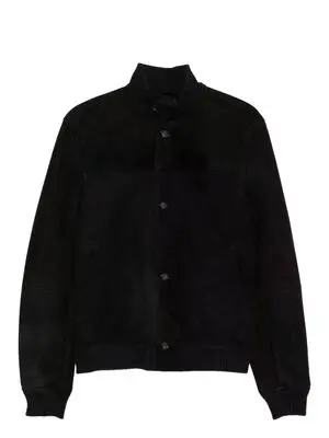 ERALDO Suede Button-front Jacket - Black