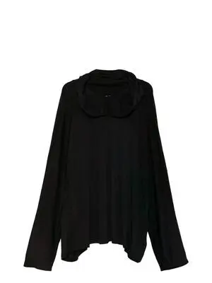 Rick Owens Oversized Fit Hoodie - Black