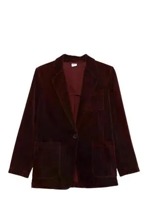 Aspesi Corduroy Single-breasted Blazer - Red