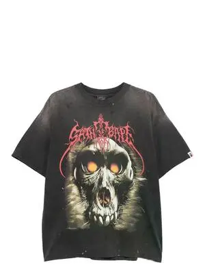 SAINT MXXXXXX Graphic-print T-shirt - Black