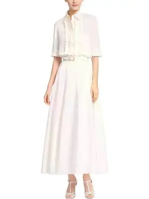 ELIE SAAB Elie Saab High-Waisted Cotton Skirt