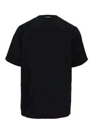 AND WANDER Contrast-stitching Panelled T-shirt