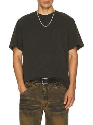 AGOLDE Asha Mock Neck Tee - Fracture