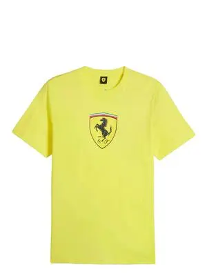 PUMA X Scuderia Ferrari Race Shield-print T-shirt - Yellow