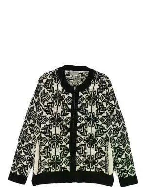 Yohji Yamamoto Wool Cardigan With Zip Fastening - Black
