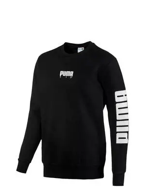 PUMA Super Crew Sound Long Sleeve Top - Black