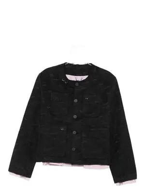 CHARLES JEFFREY Button-up Fitted Jacket - Grey