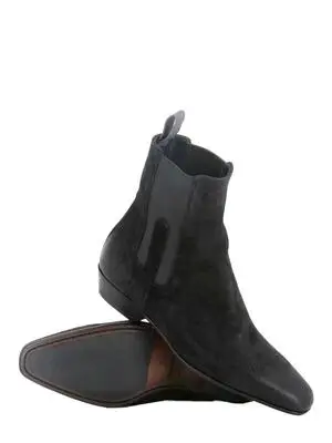 PANTANETTI 30mm Suede Chelsea Boots - Black