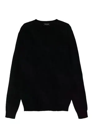 ROBERTO COLLINA Long-sleeve Crew Neck Sweater - Black