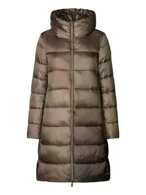 SAVE THE DUCK Padded Funnel-neck Coat - Grey
