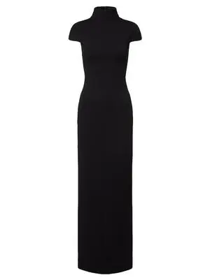 Solace London Crepe Maxi Dress - Black