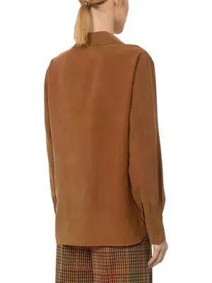 Max Mara Max Mara Mirko Silk Blouse Brown