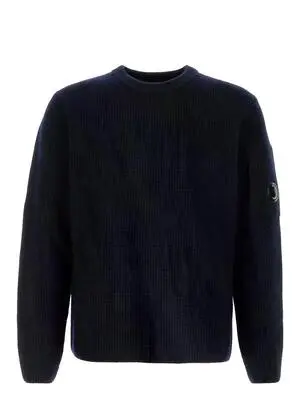 C.P. COMPANY Pocket Wool Blend Sweater - Blue
