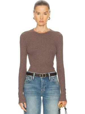 AGOLDE Delphi Slim Tee - Ceramic