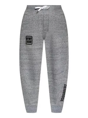 Dsquared2 Gym Dean Drawstring Logo Track Pants - Grey