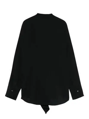 Alberto Biani Ruffled Detail Shirt - Black