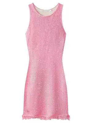 ASTA RESORT Asta Resort Natalia Fringed Hem Mini Dress Pink