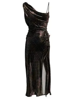 Dries Van Noten Asymmetrical Printed Gown - Multicoloured
