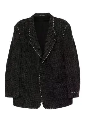 Y’s Wool Hand-stitch Blazer - Grey