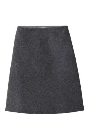 Miu Miu Shetland Wool Pencil Skirt - Grey