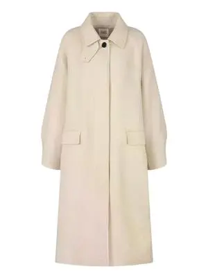 STUDIO TOMBOY Balmacaan Single-breasted Coat - Neutrals