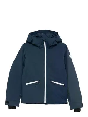 Rossignol Hooded Padded Jacket With Zip Fastening And Zip Pockets - Blue
