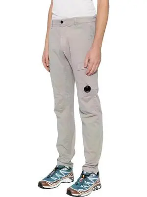 C.P. COMPANY Logo Plaque Cargo Trousers - Grey