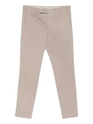 PT TORINO Concealed-Fastening Trousers Neutrals